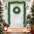 60 Inch Christmas Cedar Garland for Staircase Real Touch Droopy ...