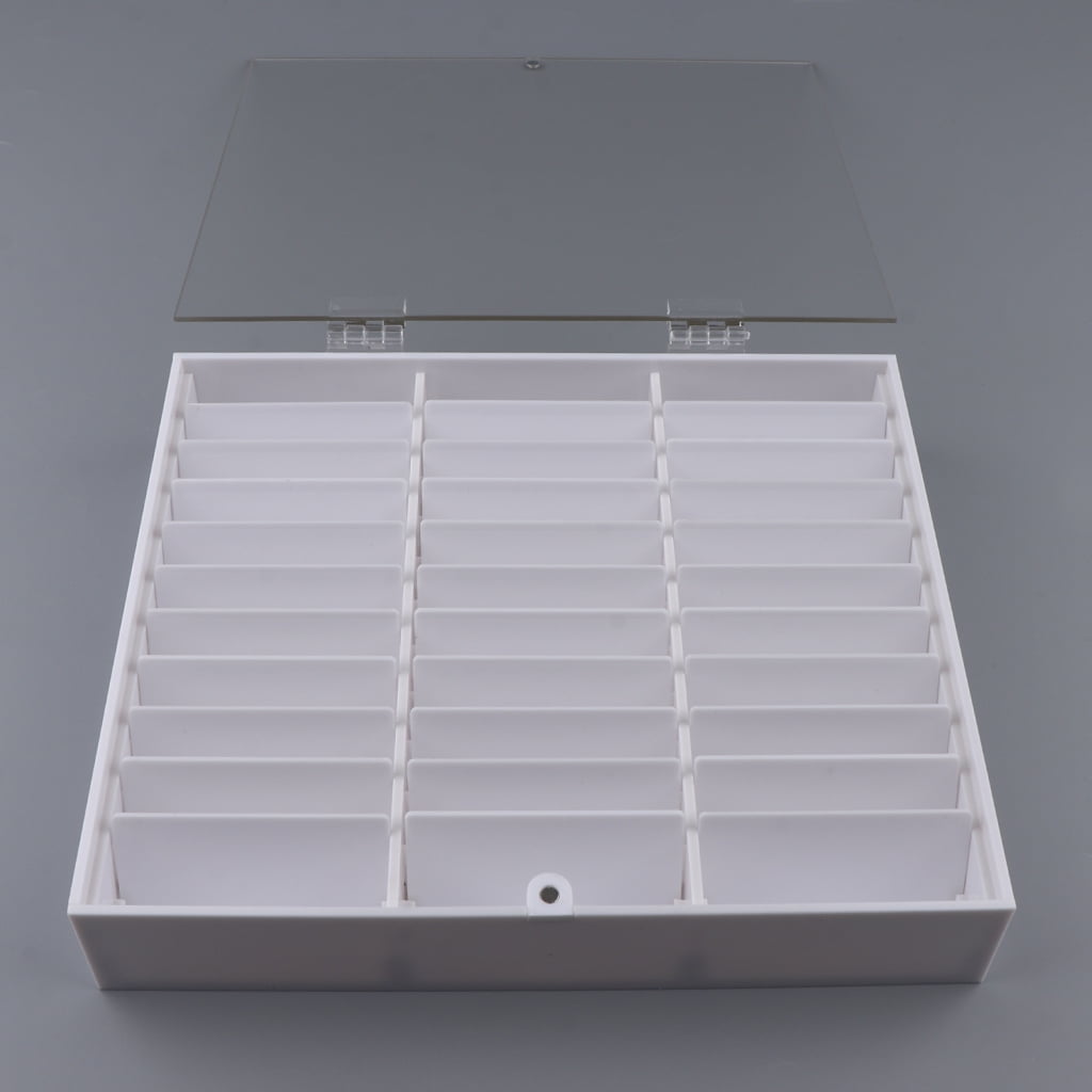 30Pieces Display Box, Nail Colors Cards , Showing Shelf - White, 23.5× ...
