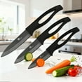 Ceramic Paring Knives with Cover Sharp Fruit Vegetable Slicing Cutting ...