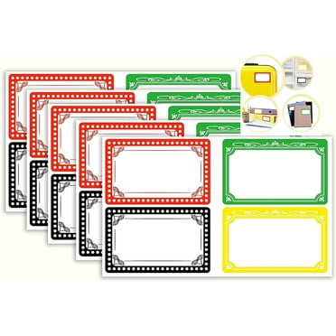 Walmart 144pcs Classroom Sticky Name Tags - Colorful Labels for Desks ...