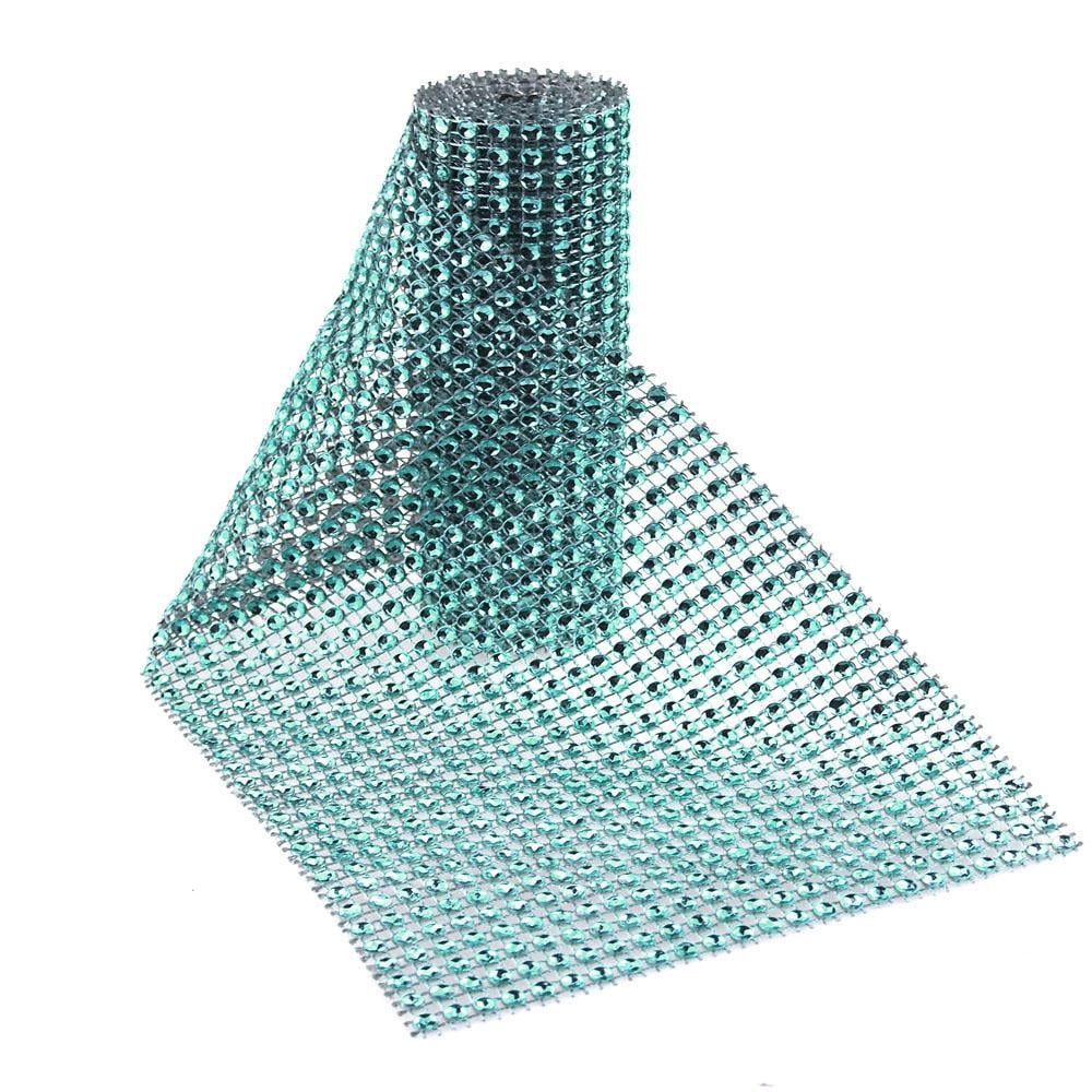 Rhinestone Mesh Wrap Roll, 4-3/4-Inch, 1-Yard, Aqua - Walmart.com