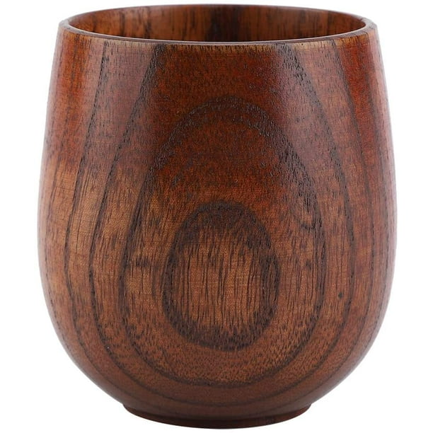 Natural Wooden Beer Cup Retro Tea Milk Juice Classic Wood Drinking Mug ...