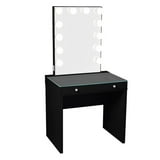 Impressions Vanity SlayStation Mini Makeup Table and Two Drawers with ...