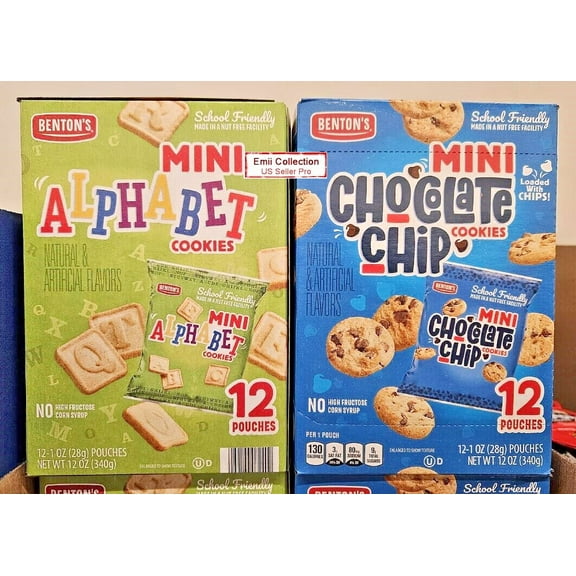 Benton’s Mini Cookie Snack Packs (Chocolate Chip, 2 Boxes) - Walmart.com