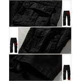 Matchstick Men's Retro Relaxed Plus Size Cargo Pants with Multi Pockets ...