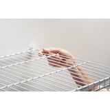 Rubbermaid 3' x 12" Steel White Linen Shelf Kit. Holds up to 10 lbs ...