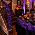 10PC 3 In One Pack Halloween Decorations Purple Stripe Flowers Party ...