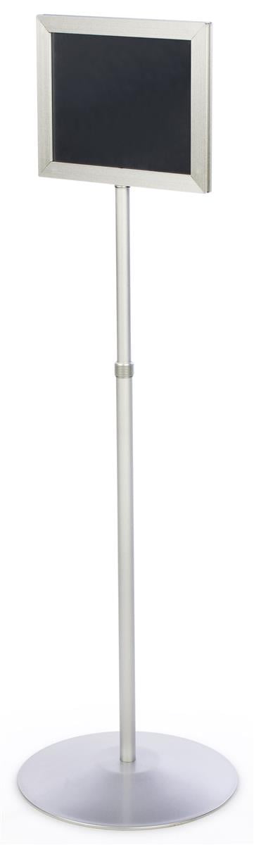 Pedestal Sign Stand with Telescoping Height-Adjustable Design, Double ...