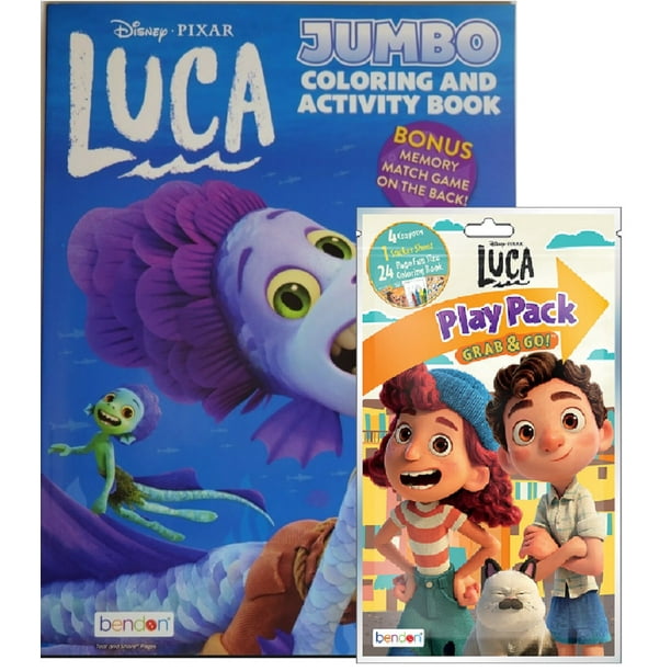 Luca Coloring Book with Grab and Go Play Pack - Walmart.com