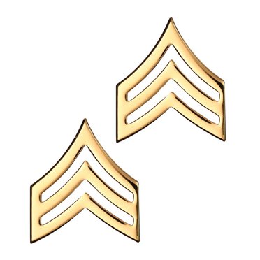 Polished Gold - Military Captain Pin-On Insignia Pair CPT - Walmart.com