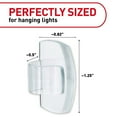 Command Outdoor Light Clips Clear Hang Lights for Indoor and Outdoor ...