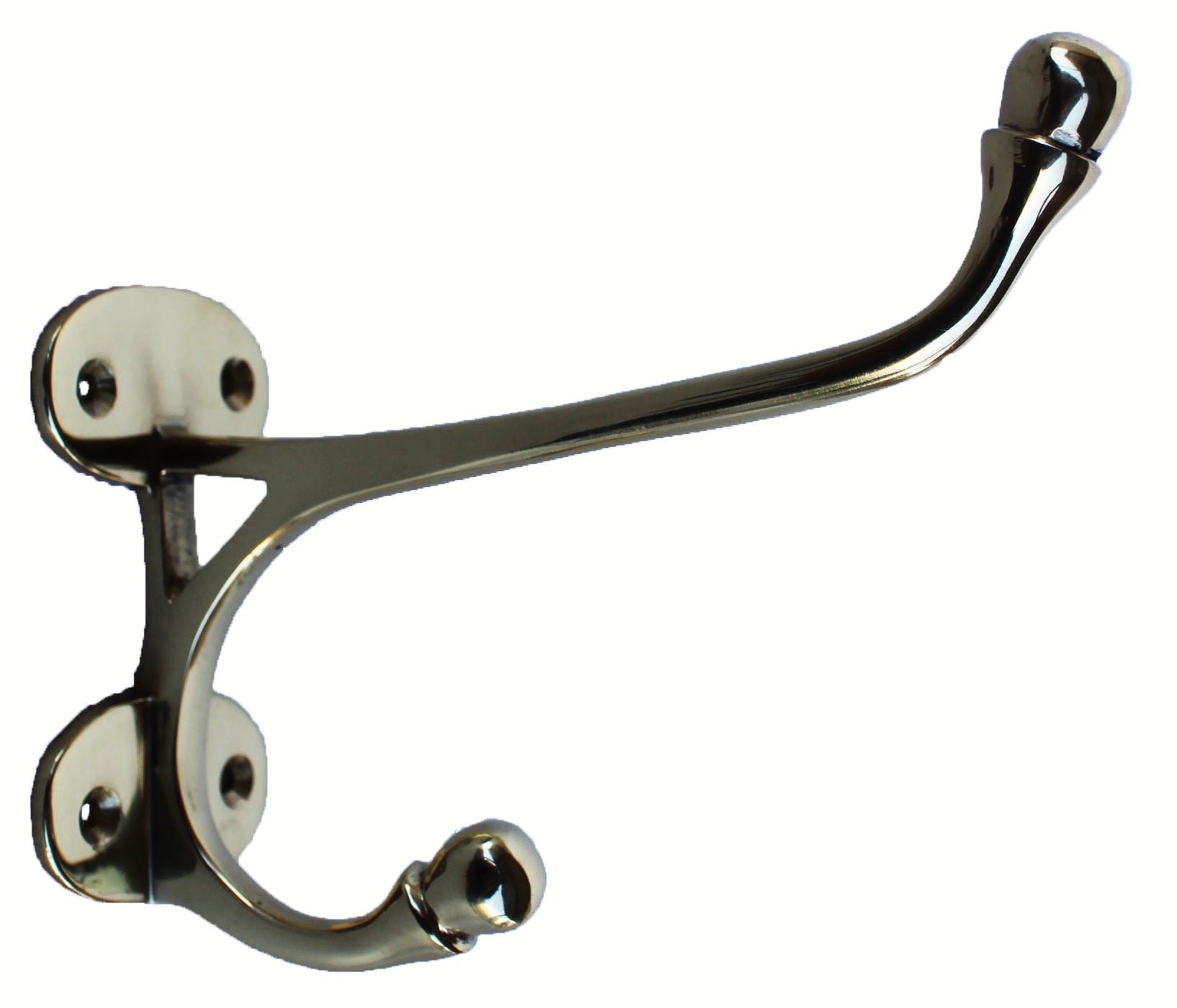 Home Decor 5" Brass Multi-Purpose Wall Mounted Double Hook 6780BR ...