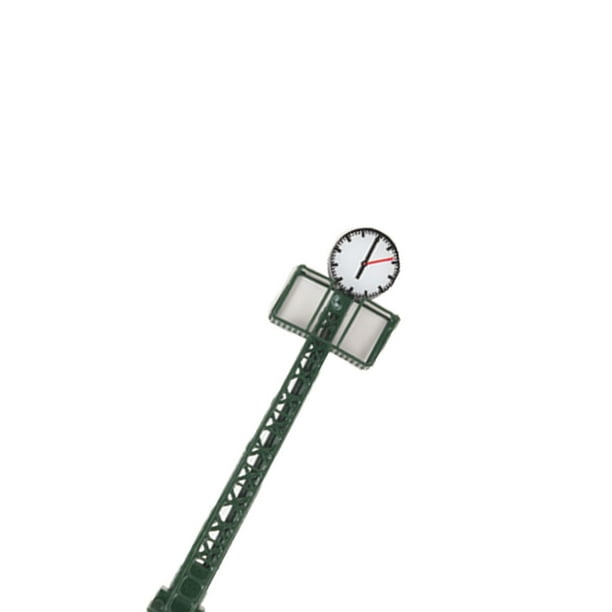 Platform Clock Lamps Metal DIY Material Miniature for Home Lamppost ...
