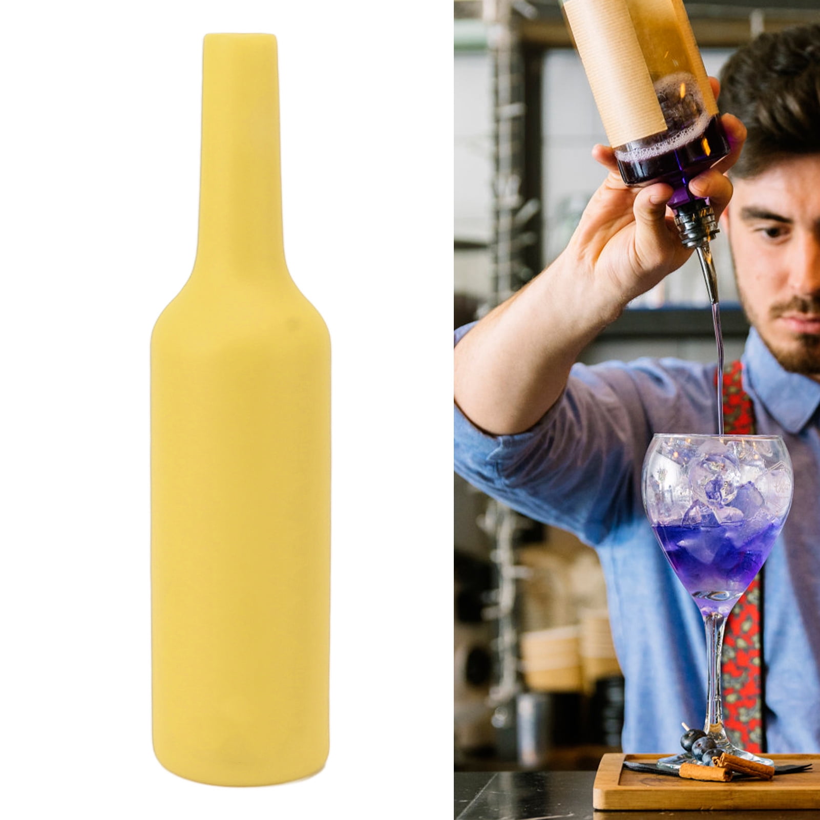 Botella de Práctica de Barman Silicona Resistente Irrompible A Caídas ...