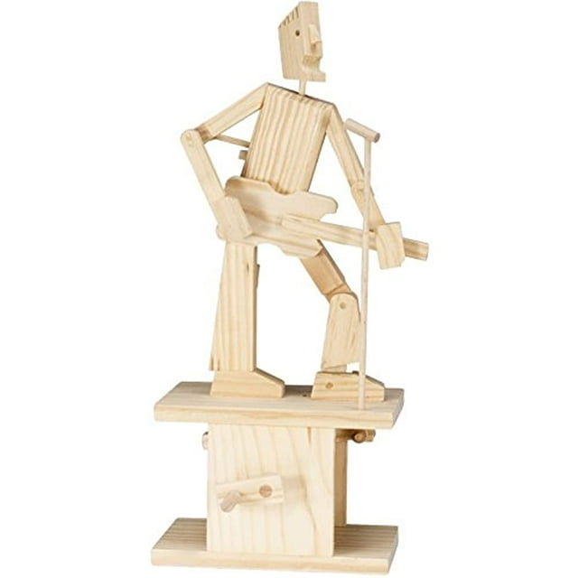 Timberkits Guitarist Mechanical Wooden Construction Kit - Walmart.com