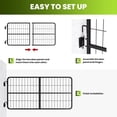 Black Iron Stable Door, Heavy Duty Livestock Fence Gate for Horse Ranch ...