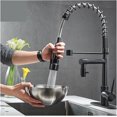 Blackend Spring Kitchen Faucet Pull Out Side Sprayer Dual Spout Single ...
