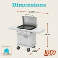 LoCo Cookers 2-Burner Propane Outdoor Digital Series II SmartTemp Flat ...