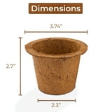 Eco-Friendly Coco Pots Made from Coconut Fiber; Great for Starter ...