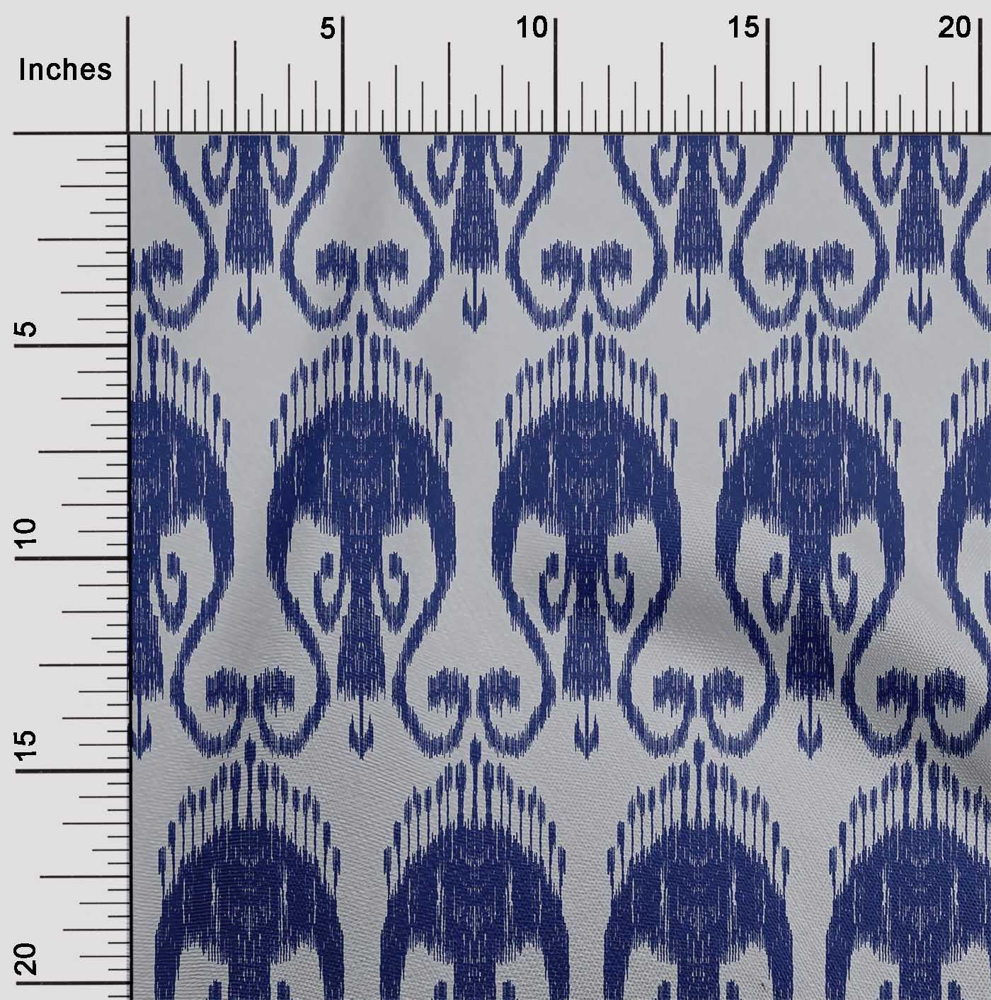 oneOone Viscose Chiffon Fabric Swirl Ikat Printed Fabric 1 Yard 42 Inch ...