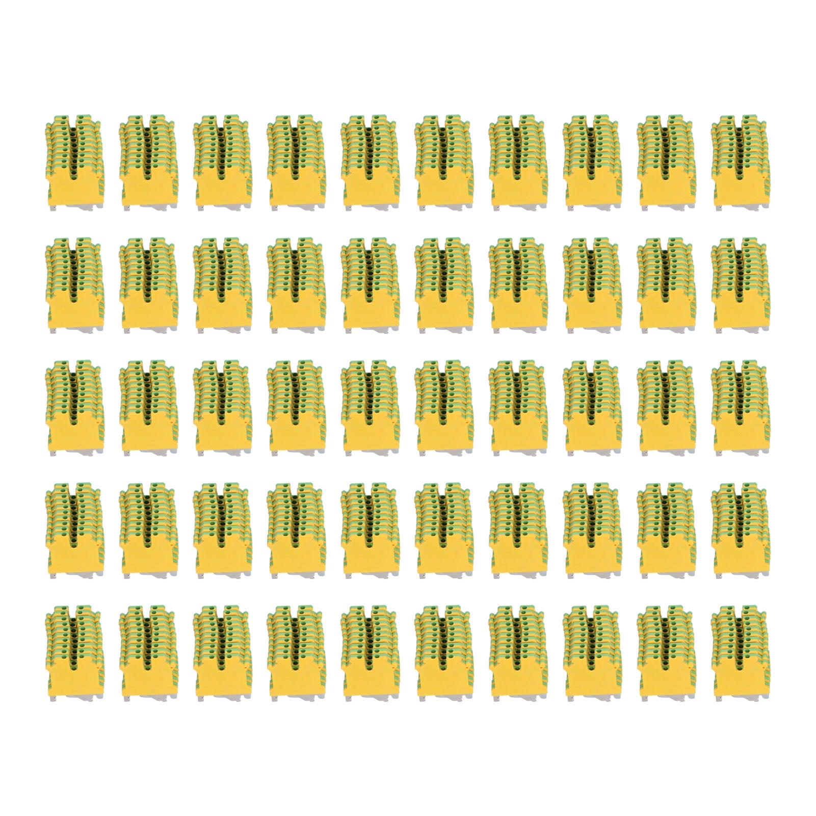 DIN Rail Grounding Terminal,50Pcs Grounding Terminal Pure Terminal ...