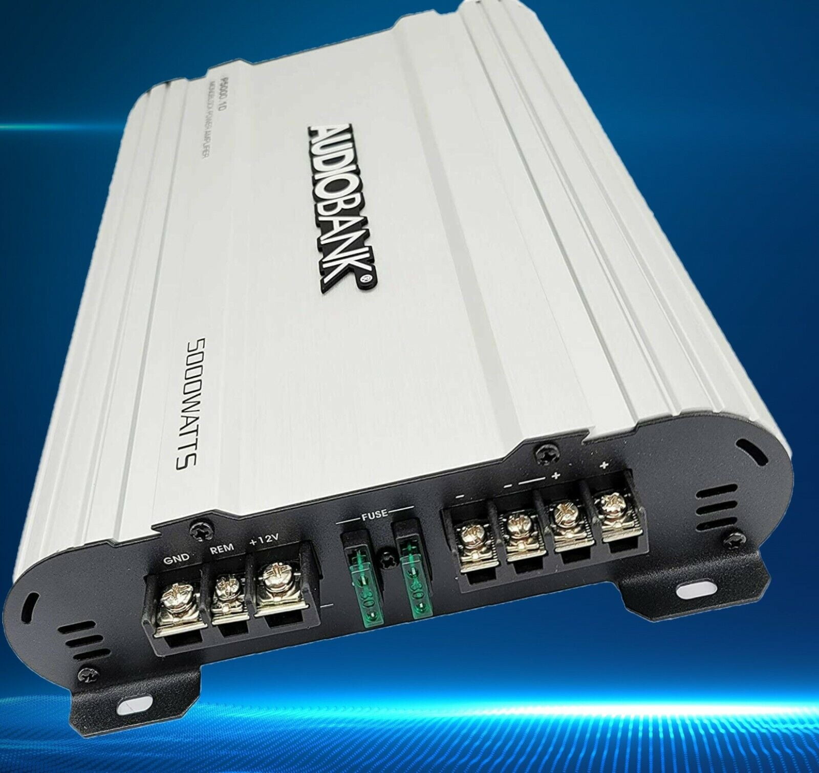 Audiobank Monoblock 5000W Amp Class D 1OHM Amp Car Audio Stereo Amplifier Bundle - Walmart.com