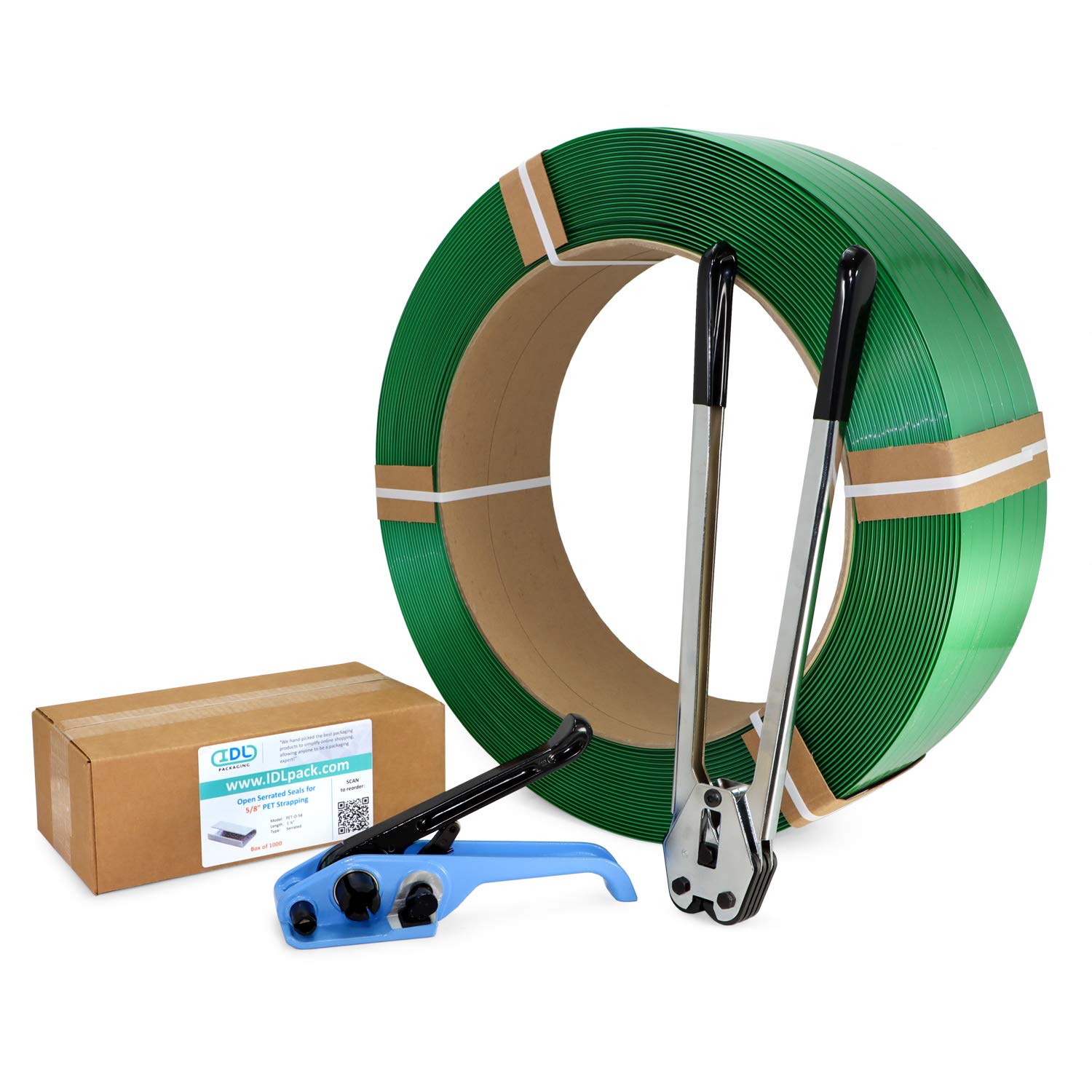 IDL Packaging 5/8" Polyester Strapping Kit, Standard - All You Need to Strap a Pallet - Walmart.com