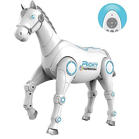 YARMOSHI RC Pony Horse Ricky Robot Remote Control USB Charger Feeding ...