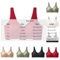 Squevariel Women's Solid Color Bra Push-Up Everyday Soft Bra With Wide ...