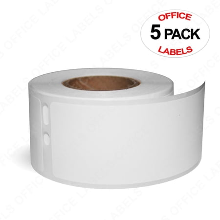 5 Rolls of 30251 Removable Compatible Address Labels for DYMO 1-1/8" X ...
