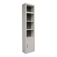 Pemberly Row Pure Decor Lucite Acrylic Bookcase with 6 Shelf in Clear ...