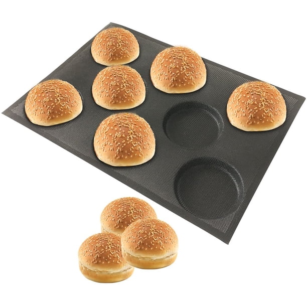 Hamburger Cuisson Moules Silicone Bun Pain Formes Non Bâton Boulangerie ...