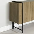 South Shore Mezzy, Urban Modern Sideboard, Light Walnut - Walmart.com