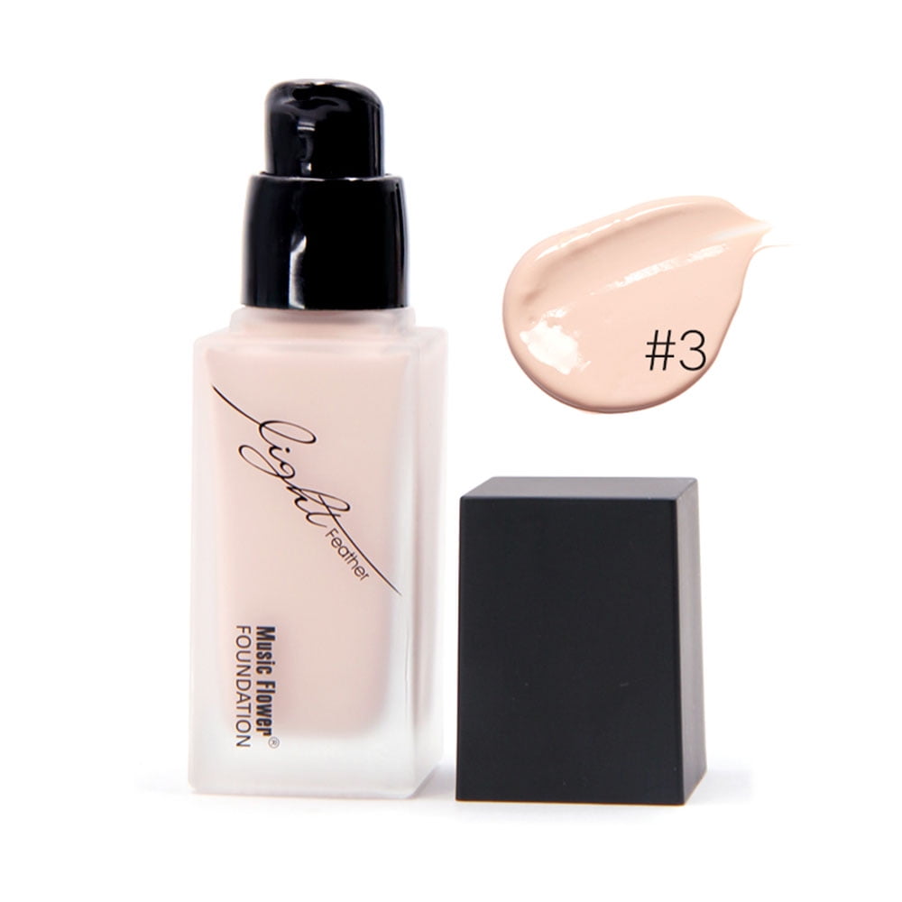 Base de maquillaje suave hidratante resistente al agua Base líquida para rostro (color de piel ...