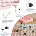 VINGLI Compact Small Desk Chair, Cute Armless Chair with Wheels, Vanity ...