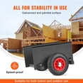 Heavy-Duty Panel Dolly with 600LBS Capacity, 8" Pneumatic Wheels ...
