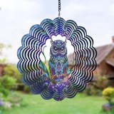 WEISIPU 3D Kinetic Wind Spinner, 12 Inch Metal Garden Art, Outdoor ...