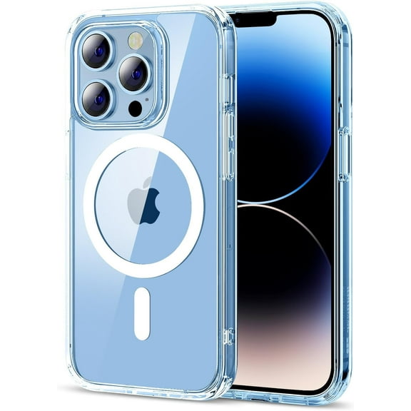 For iPhone 13 Pro Max Shield Magnetic Ring Transparent HQ 360 Degree ...
