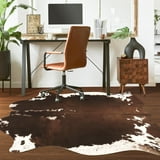 HOMORE Cowhide Rug, Cute Cow Print Rug for Living Room Faux Cow Hide ...
