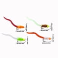 3. Fly Fishing Artificial Baits with Hook - Glowing Silicone Earthworms ...