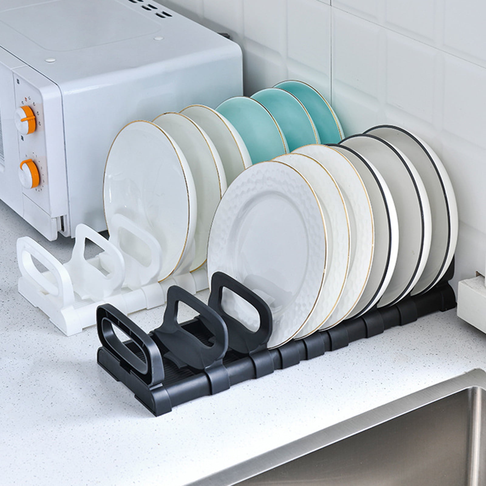 Waroomhouse Dishes Drain Rack Stretchable High Capacity Ventilation ...