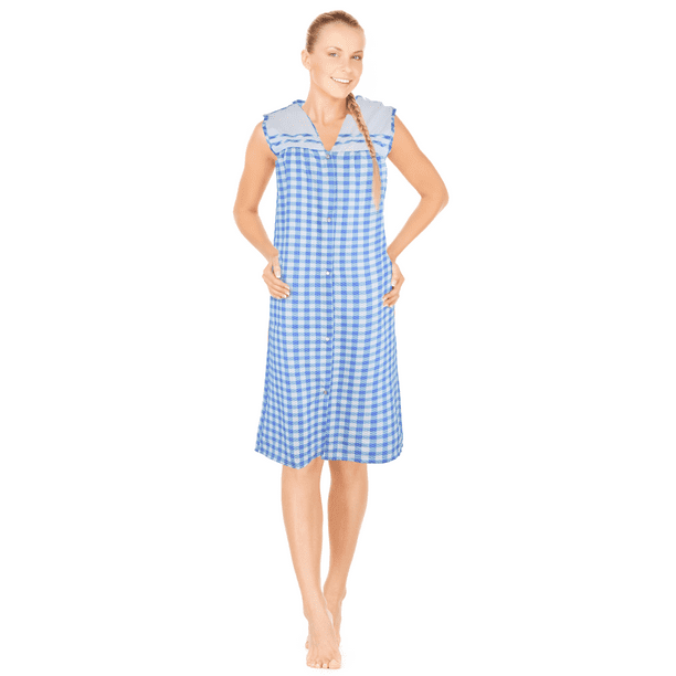 Snap Front House Dress