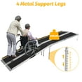 Portable Wheelchair Ramp, Non-Slip Aluminum Folding Handicap Ramp, Non ...