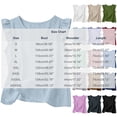 AHTJRT Summer Tank Tops for Women Plus Size Crewneck Flounce Sleeveless ...