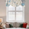 The Beach Is My Happy Place Tie Up Valance Curtains Summer Retro Ocean ...