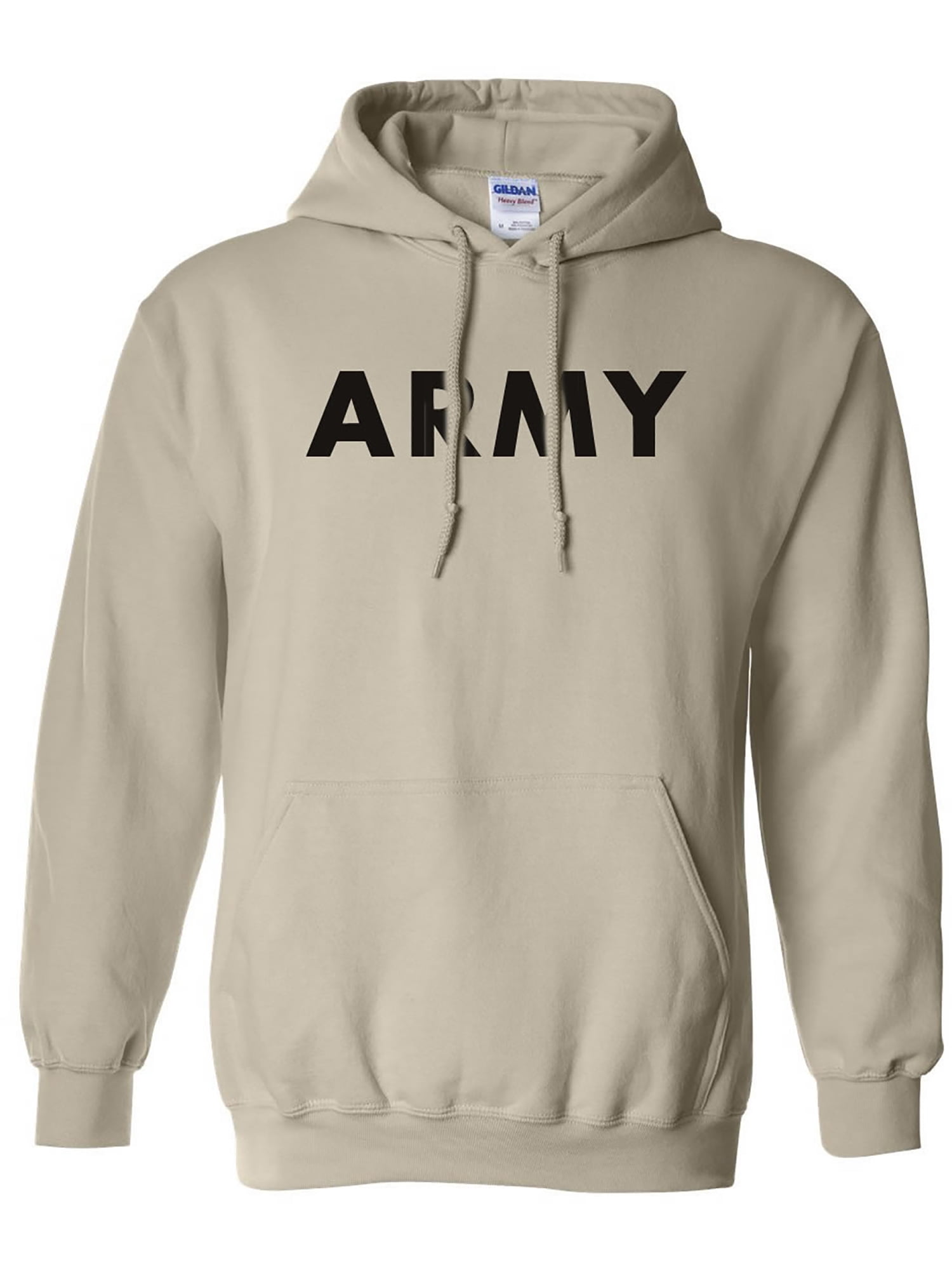 ARMY Hooded Sweatshirt in Sand - Walmart.com