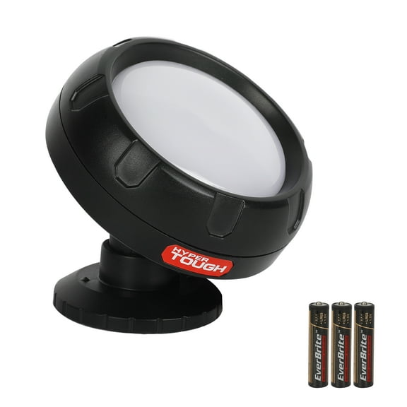 Hyper Tough Rechargeable 1200 Lumen LED Work Light with Magnet, Fold Flat, Red and Black ...