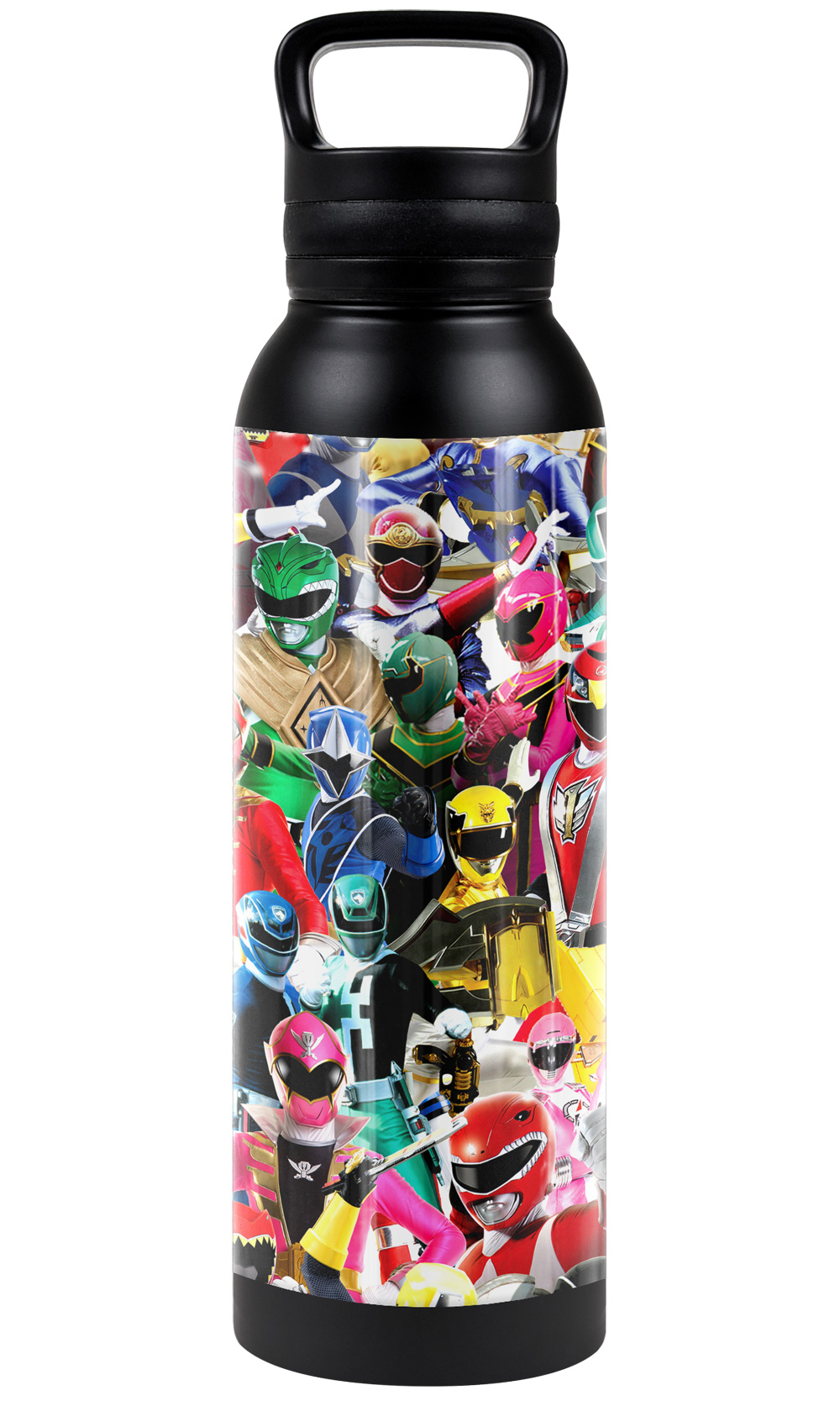 Power Rangers Official Crowd Of Rangers 24 oz Insulated Canteen Water ...