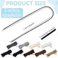 36Pcs 9 Colors Cotton Replacement Drawstring Cords with Alloy Cord Ends ...
