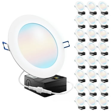 RRDWQ-2 in. Rotatable Ultra-Thin Recessed LED Floating Gimbal Downlight ...